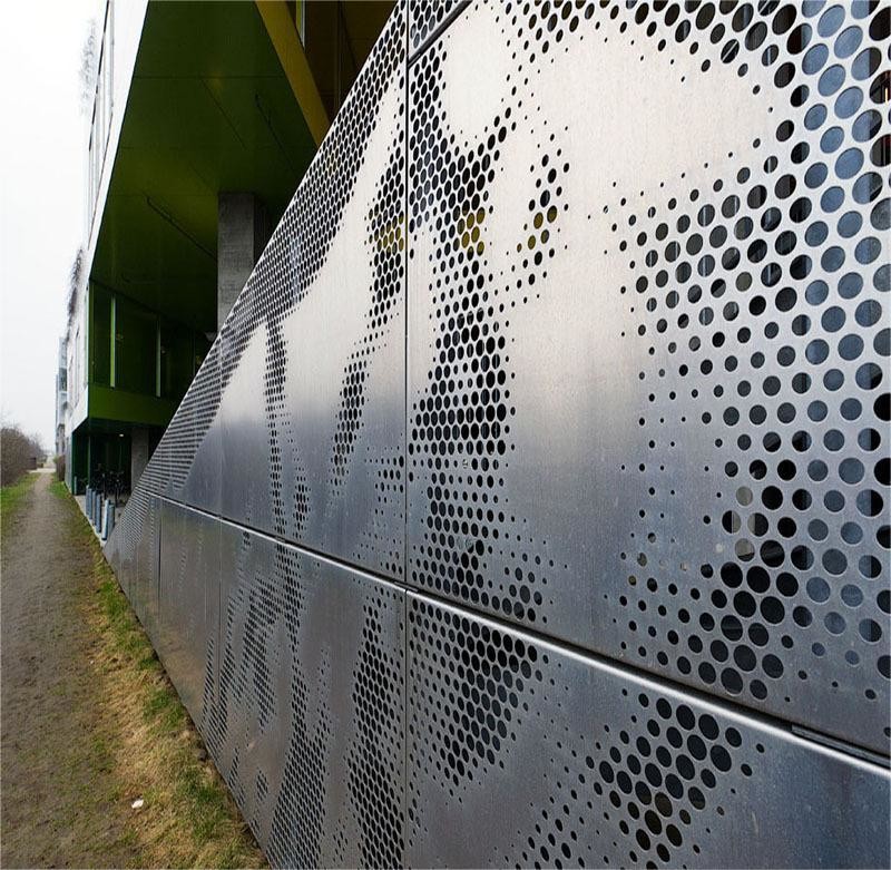 Decorative Aluminium Perforated Metal Sheet Mesh Curtain Wall In ...